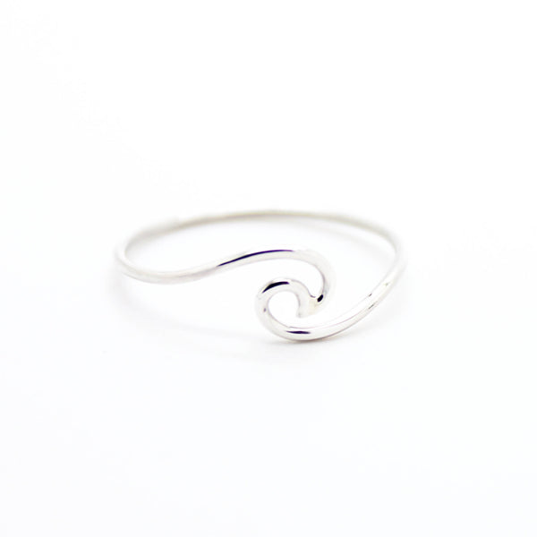 Wave sterling silver ring - Imsmistyle
